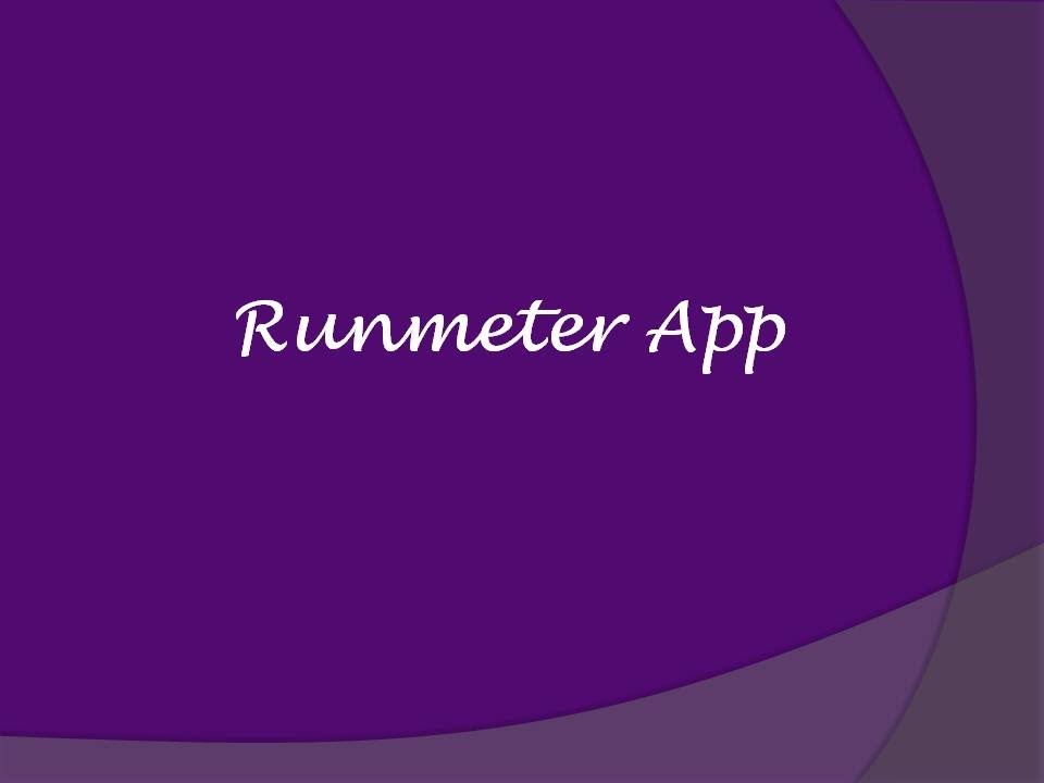 Runmeter App - YouTube