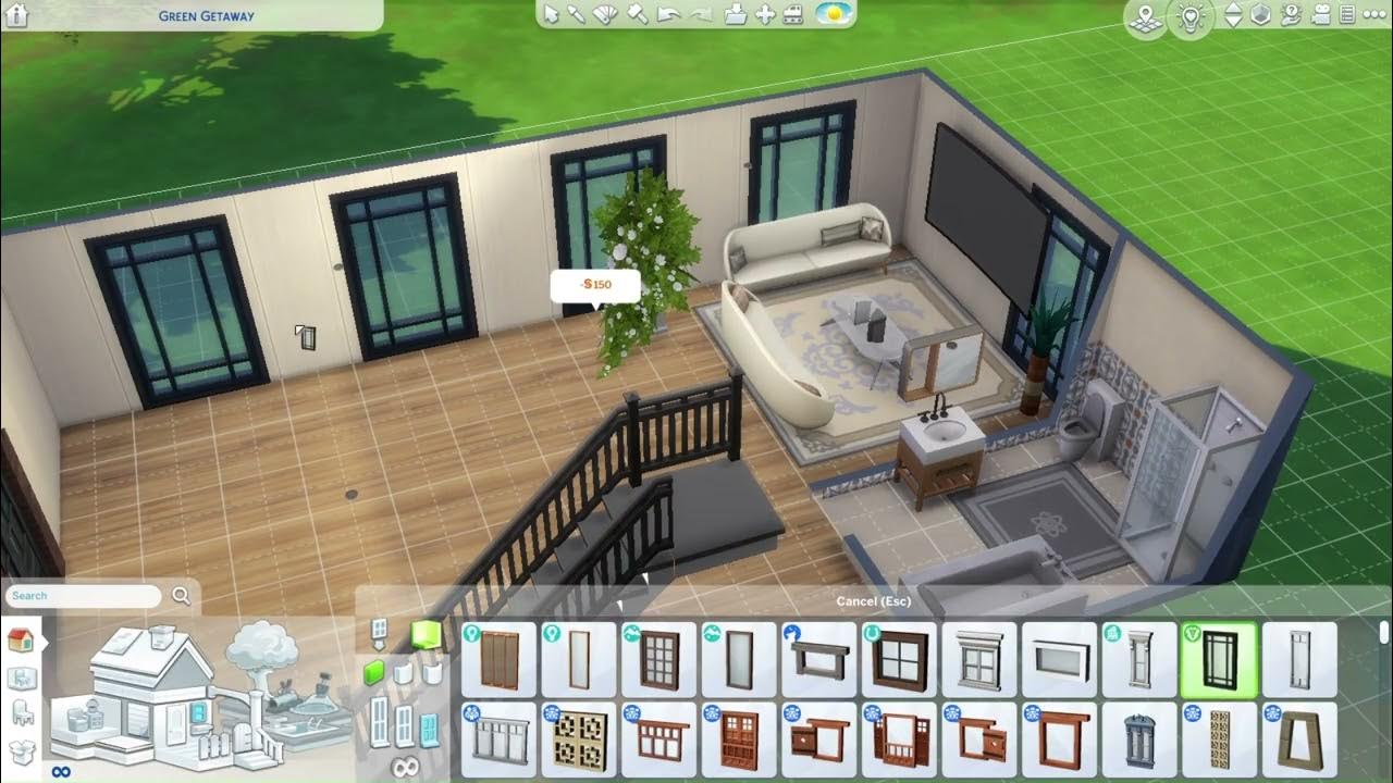 Speed Building a loft cabin rental // The Sims 4 Speed Building - YouTube