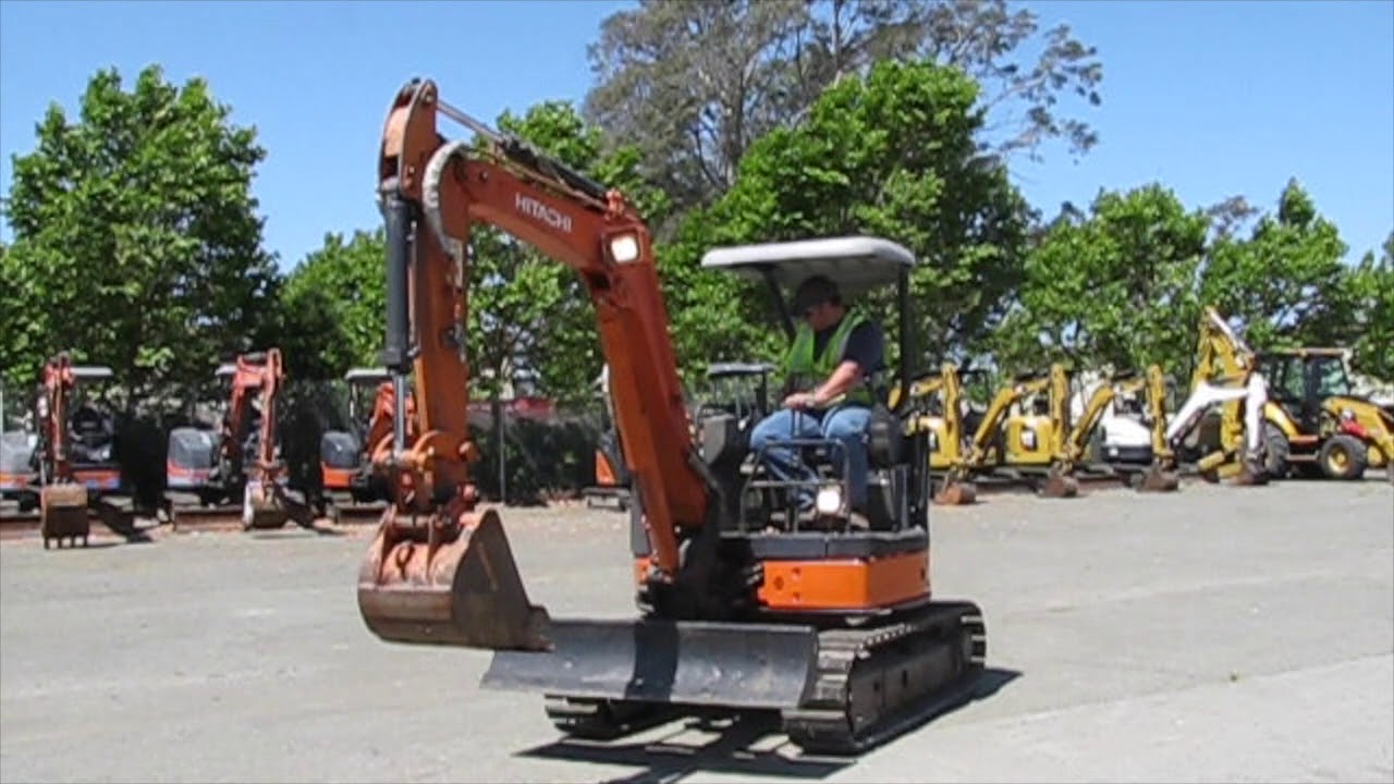 MINI EXCAVATOR 2007 HITACHI ZX30U-2 #13742 - YouTube