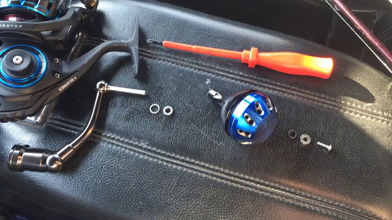 Daiwa Saltist 5000 Gomexus Fishing Power Knob install - YouTube