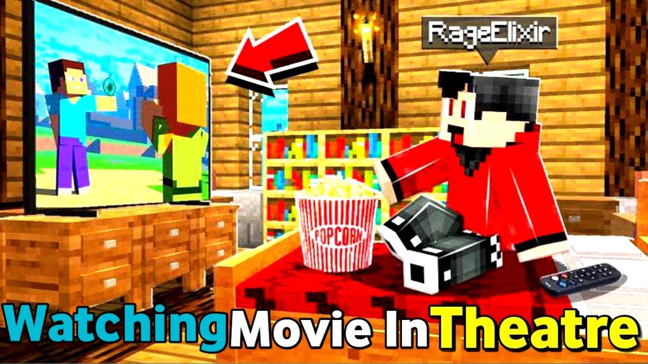 MINECRAFT: But Watching Movie In Cinema 🤩 || Watching Minecraft Movie ...