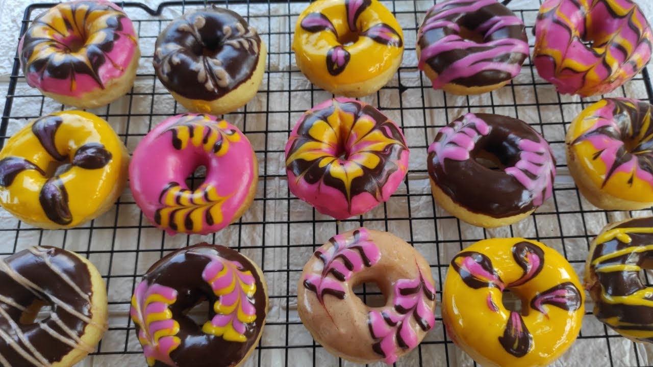 TRIK dan CARA MENGHIAS Donat menggunakan GLAZE / @shofiaalhanief7718 # ...