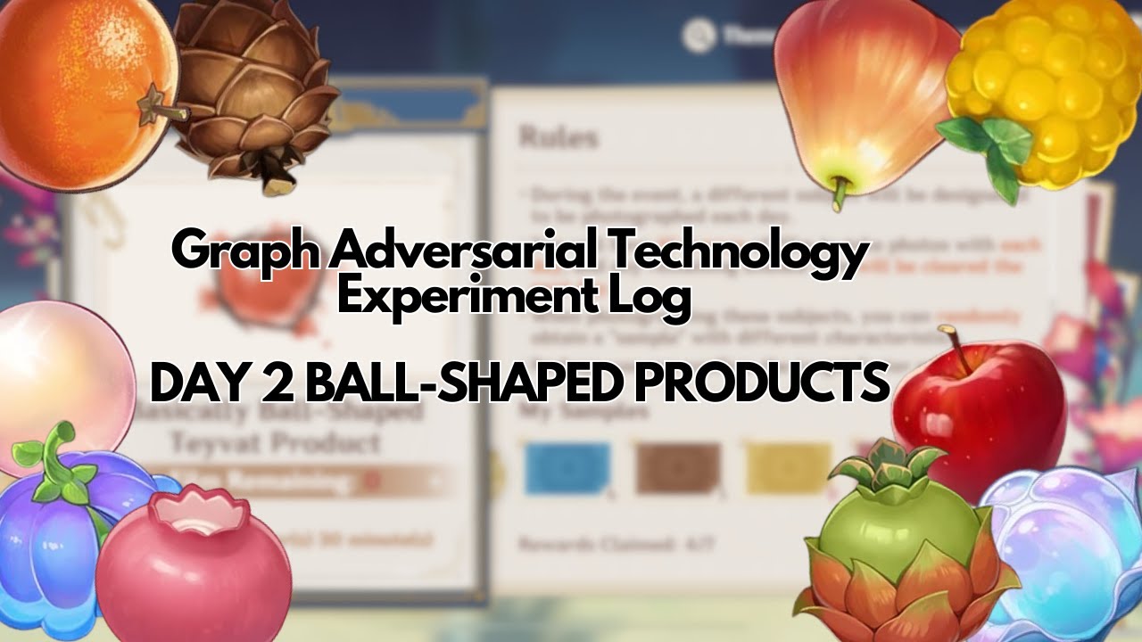 Graph Adversarial Technology Experiment Log DAY 2 BALL SHAPED PRODUCTS ...