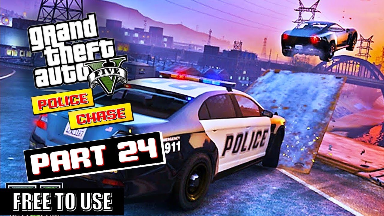 GTA 5 Police Chase - No Copyright Gameplay - YouTube