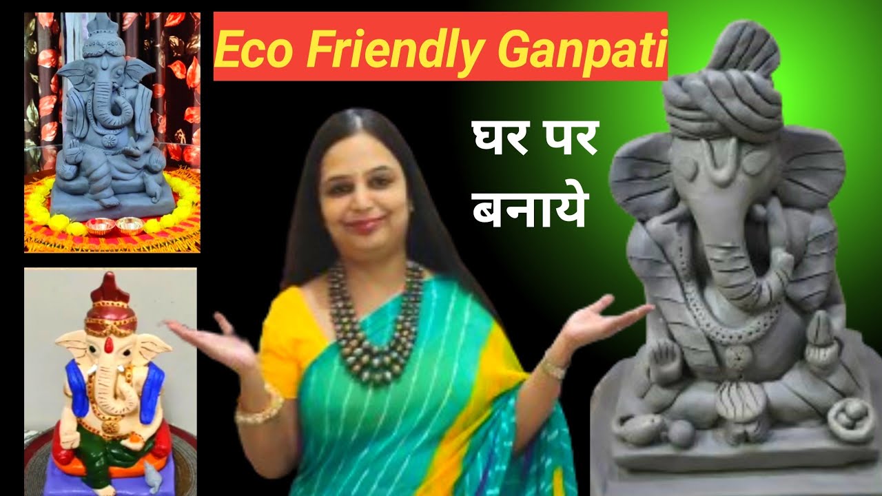 How To Make Eco Friendly Ganpati At Home | Ganpati Making With Clay ...