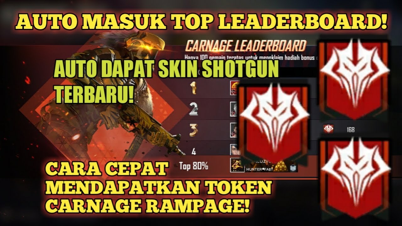 CARA CEPAT MENDAPATKAN TOKEN CARNAGE RAMPAGE! AUTO MASUK TOP ...
