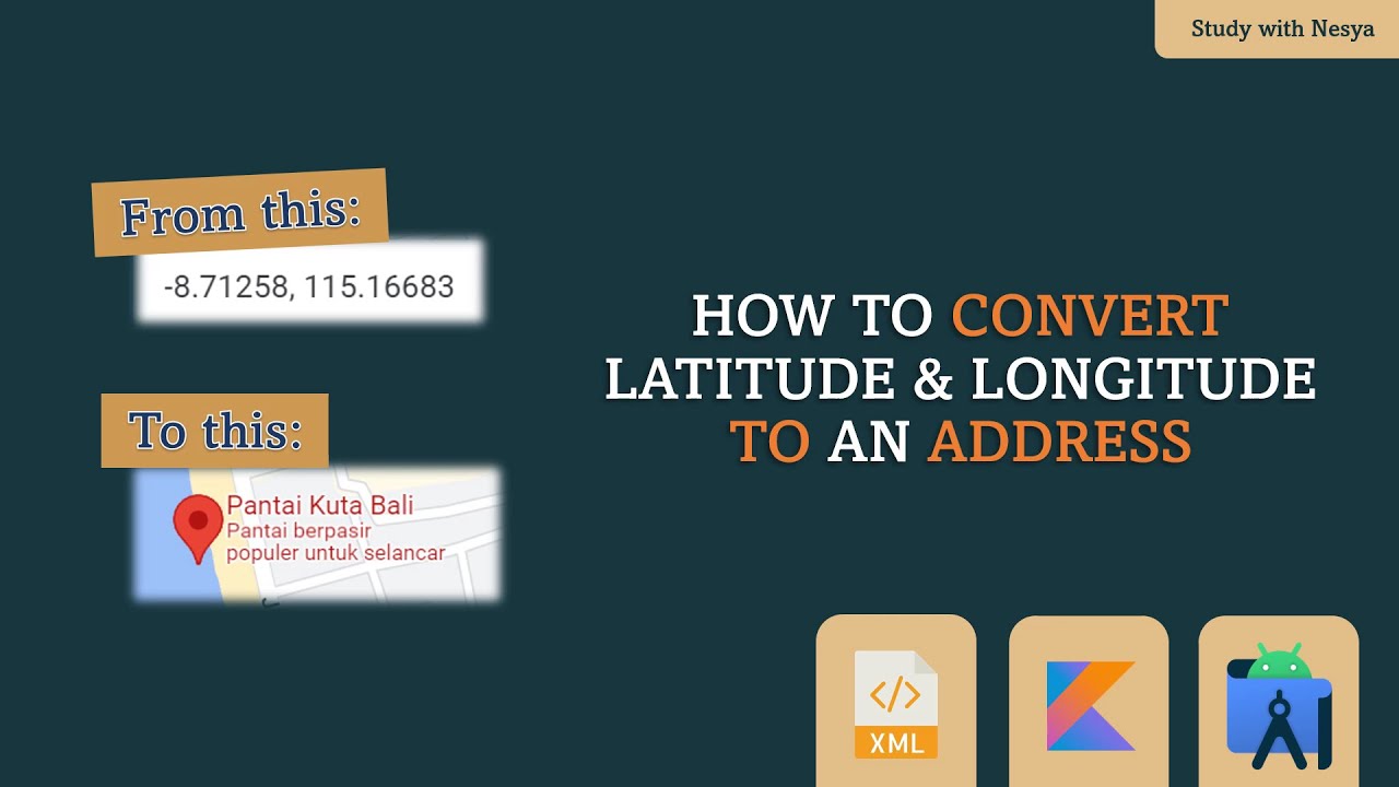 How To Convert Latitude And Longitude To An Address In Android Studio How To Convert Latitude And Longitude To An Address In Android Studio
