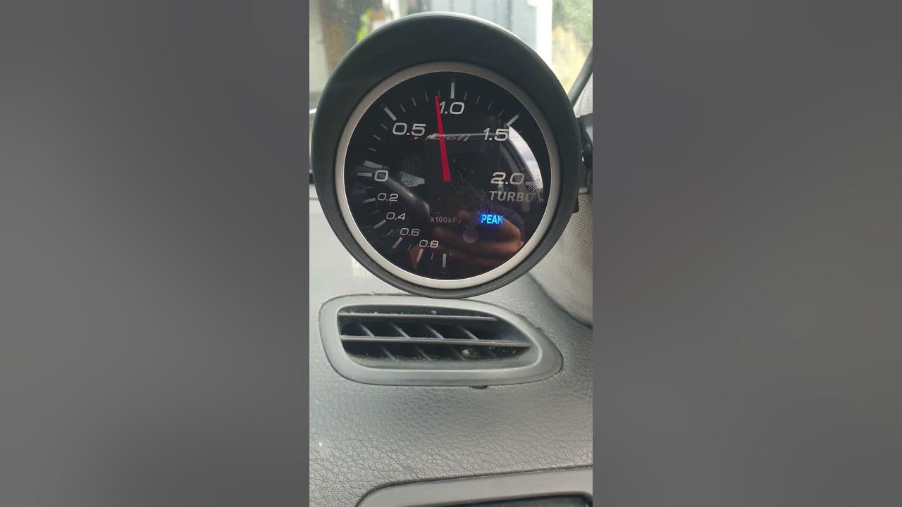 Subaru Legacy 2003 BP5 Genome Defi boost gauge replay 1.0bar+ - YouTube