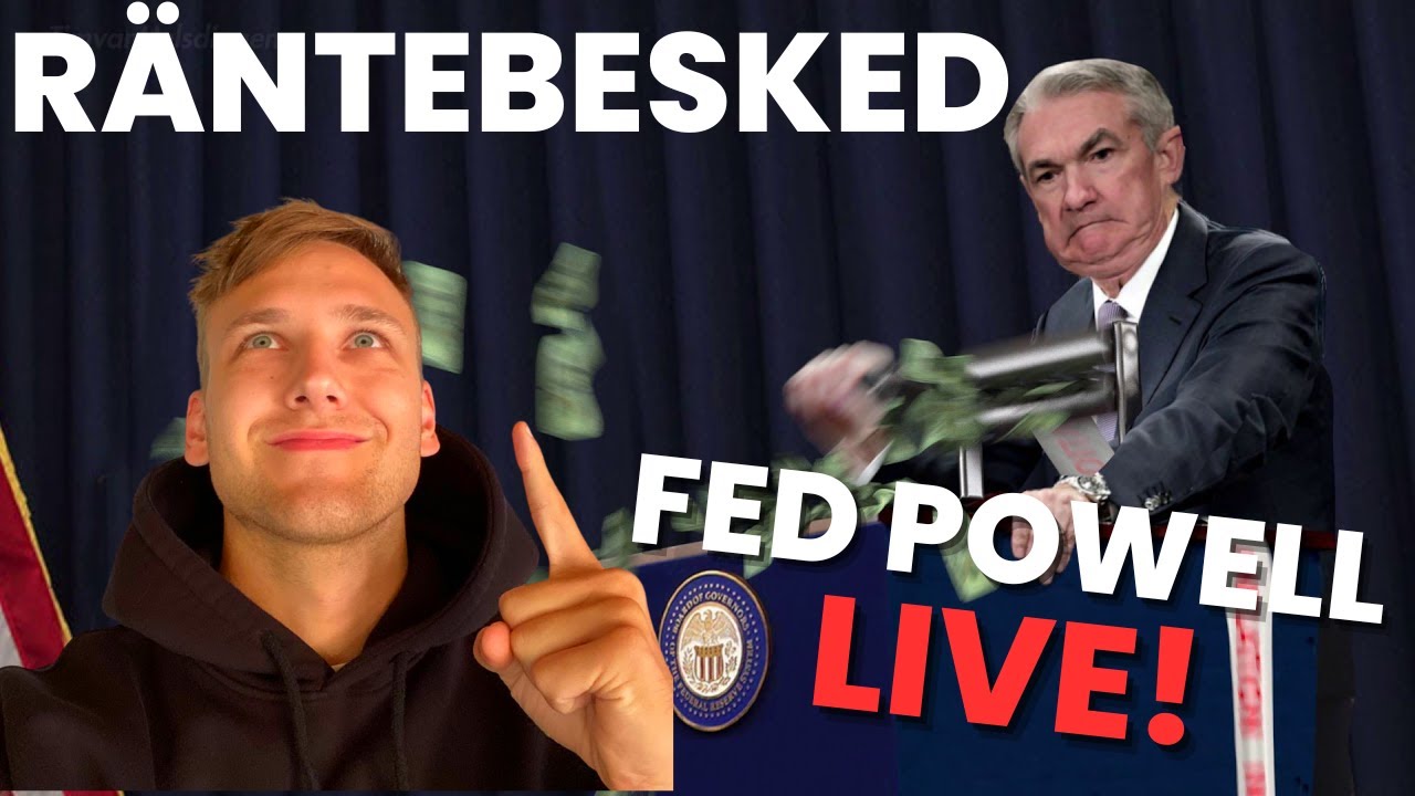 RÄNTEBESKED & FED POWELL TAL LIVE | TEKNISK ANALYS AV MARKNADERNA - YouTube