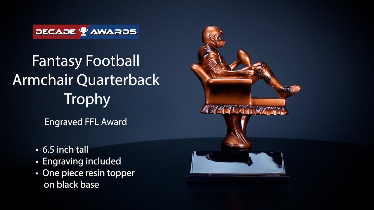 360 view - 70052-Z-BPB34BK Fantasy Football Armchair Quarterback Trophy ...
