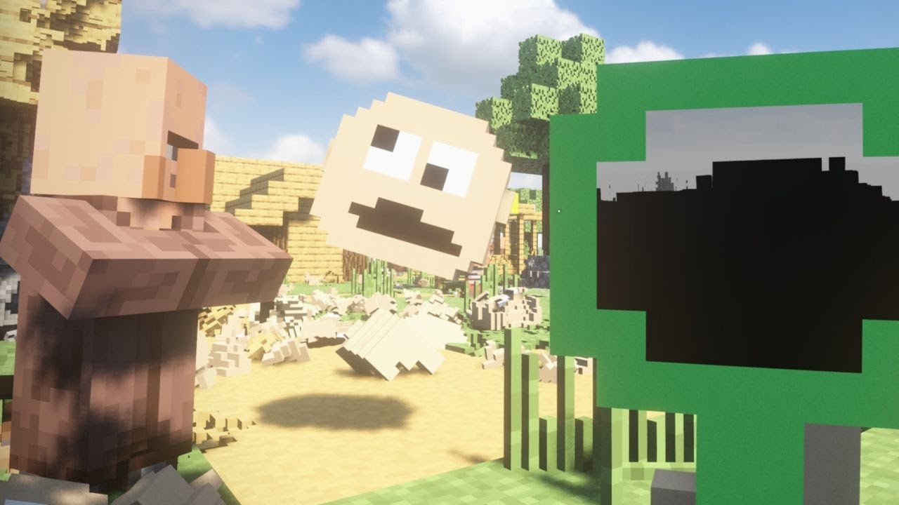 Creepy Mirror in Realistic MINECRAFT Village in TEARDOWN - YouTube
