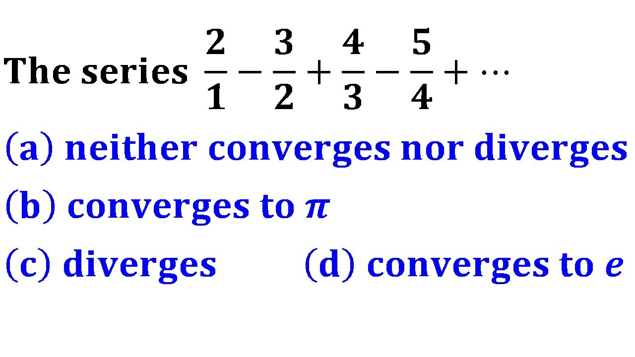 sequence and series convergence divergence bhu 2020 real analysis ...