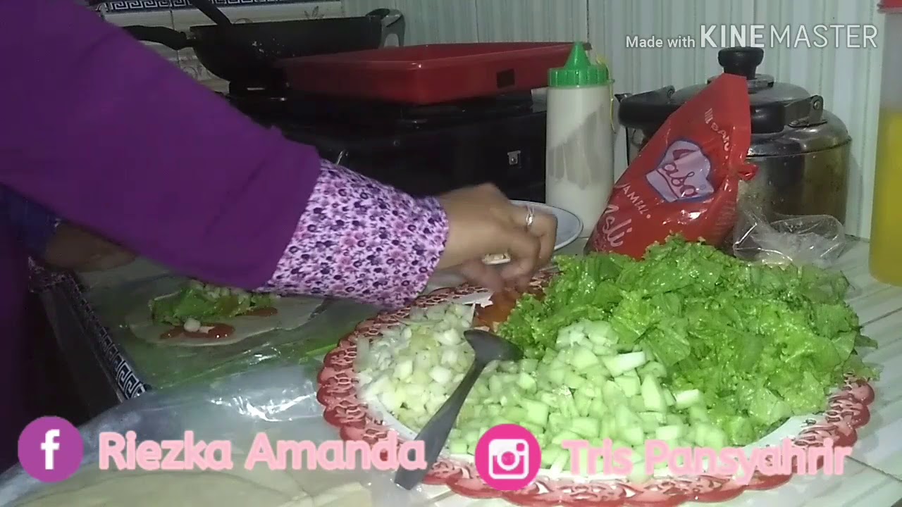 Cara membuat kebab/ isian kebab - YouTube