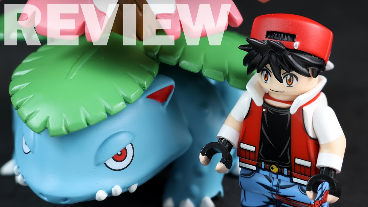 Custom LEGO Pokémon Trainer Red, Pikachu, Poliwhirl, and VENUSAUR by ...