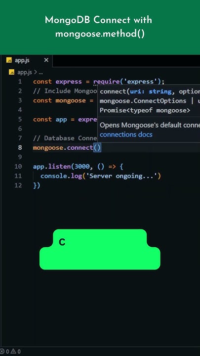 Mongodb connect with mongoose #mongodb #coding - YouTube