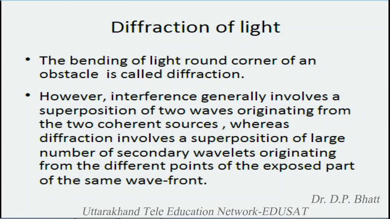Diffraction of Light - YouTube