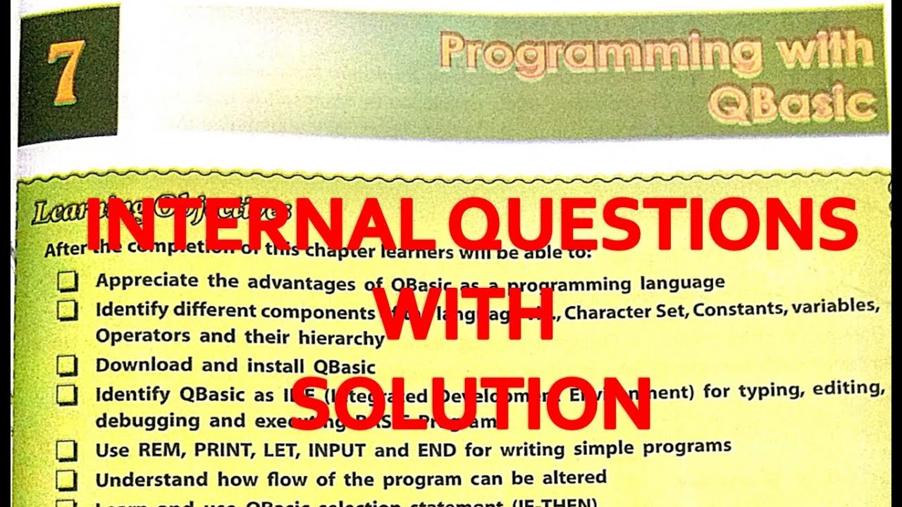 DAV CLASS 8 COMPUTER CHAPTER 7 PROGRAMMING WITH QBASIC dav-class-8-computer-chapter-7-programming-with-qbasic