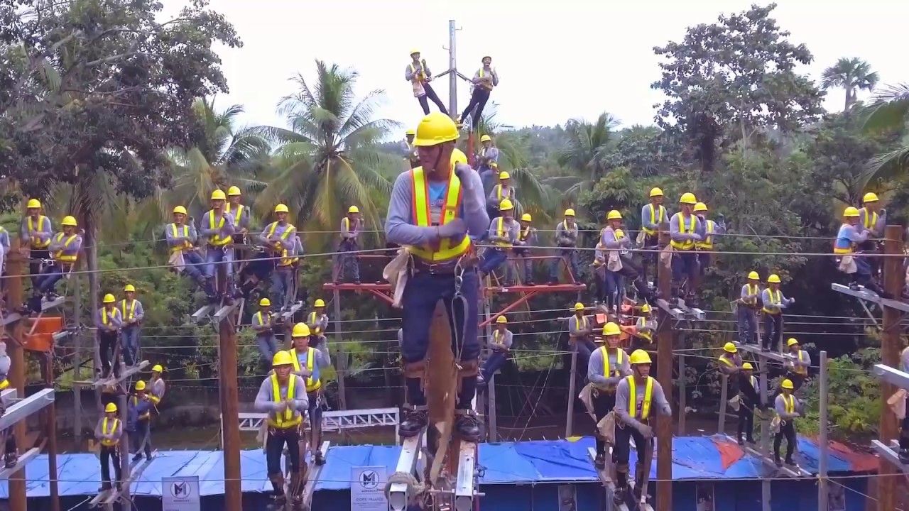 Pole Dancing MORESCO-1 Lineman - YouTube