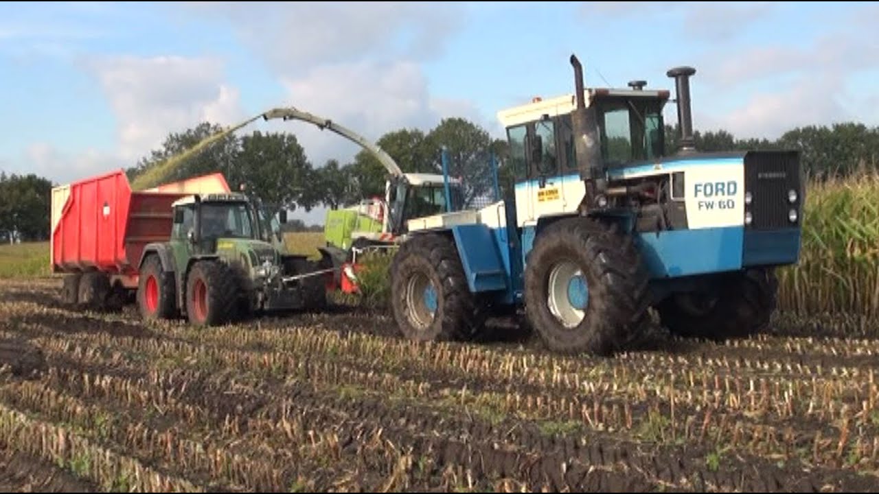 Maïs 2012 | Claas Jaguar 870 vastgereden | Fendts vastgereden | Ford FW ...