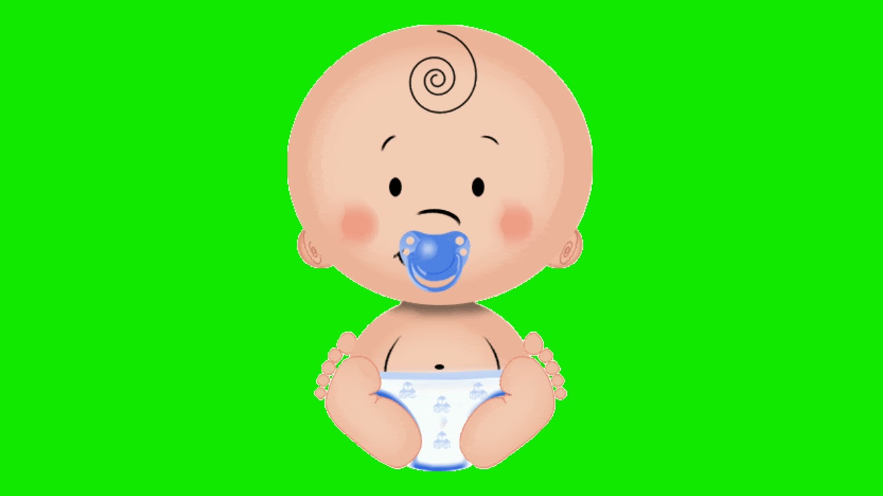 baby cartoon animated green screen video for Youtubers copyright free ...