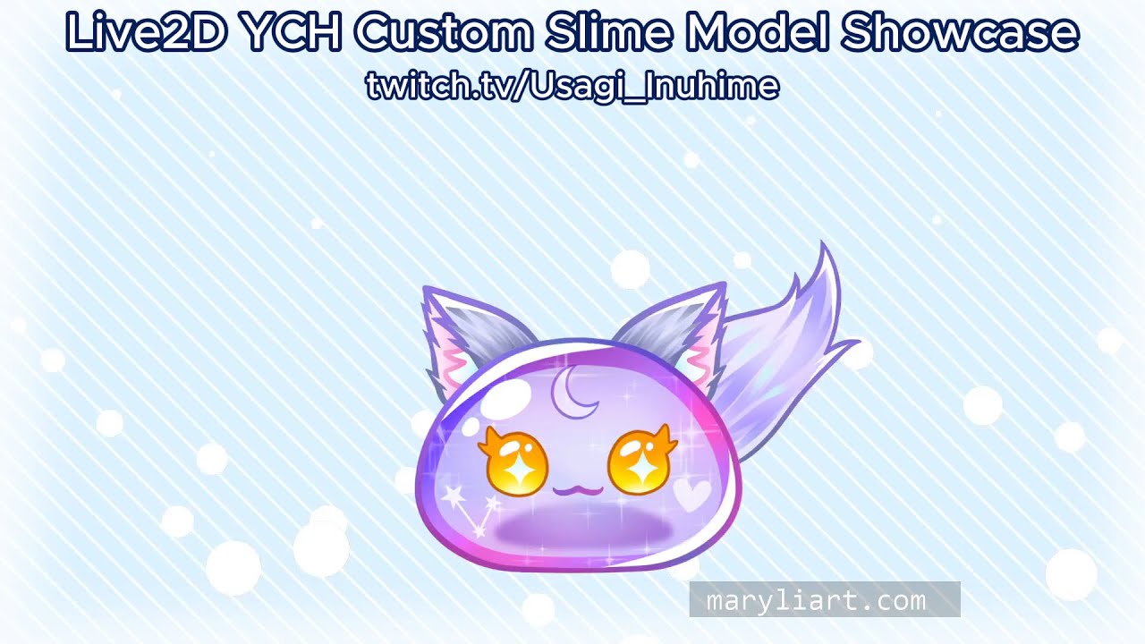 YCH Slime Mascot - Live2D model showcase - Usagi Inuhime - YouTube