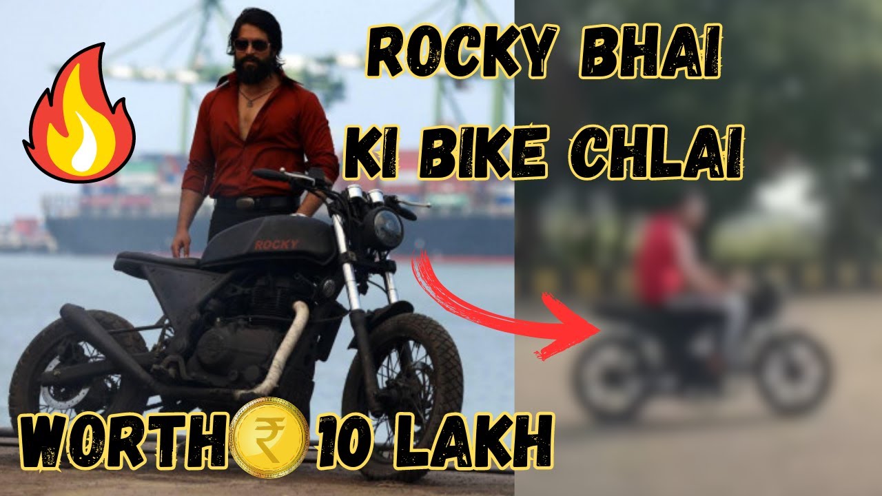 (KGF)🔥 Rocky Bhai ki Bike Ride || #kgf #vlog - YouTube