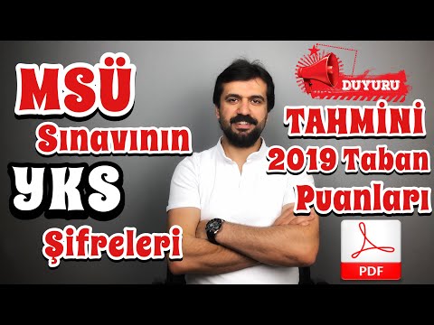 MSÜ Sınavının YKS Şifreleri ve Tahmini Çağrı Taban Puanları | #yksduyuru