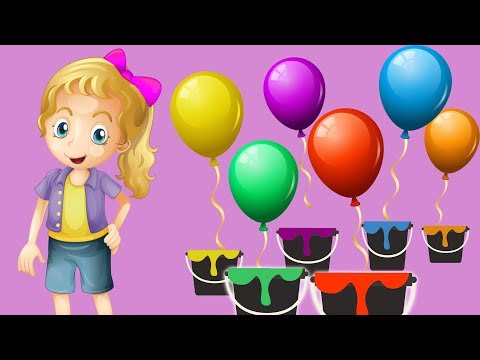 Sevimli Balonlar ile Renkleri Öğreniyorum - uçan balon Oyunu