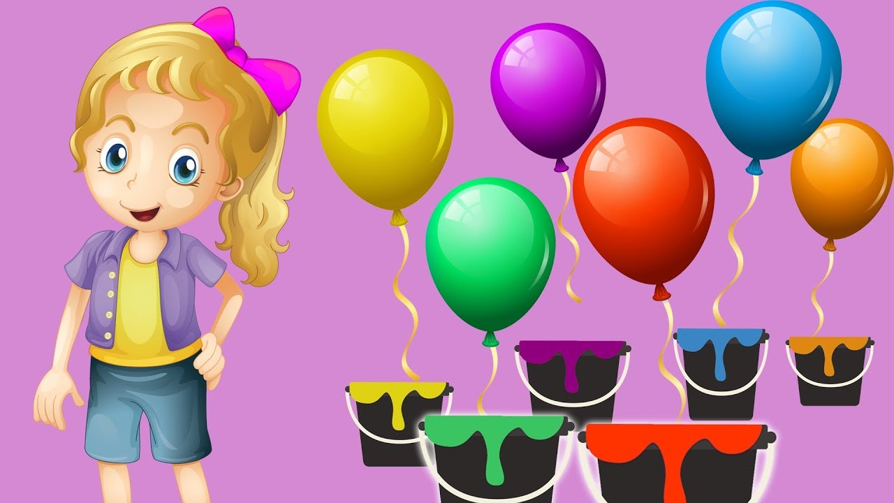 Sevimli Balonlar ile Renkleri Öğreniyorum - uçan balon Oyunu - YouTube