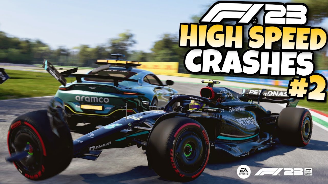 F1 23 HIGH SPEED CRASHES #2 - YouTube