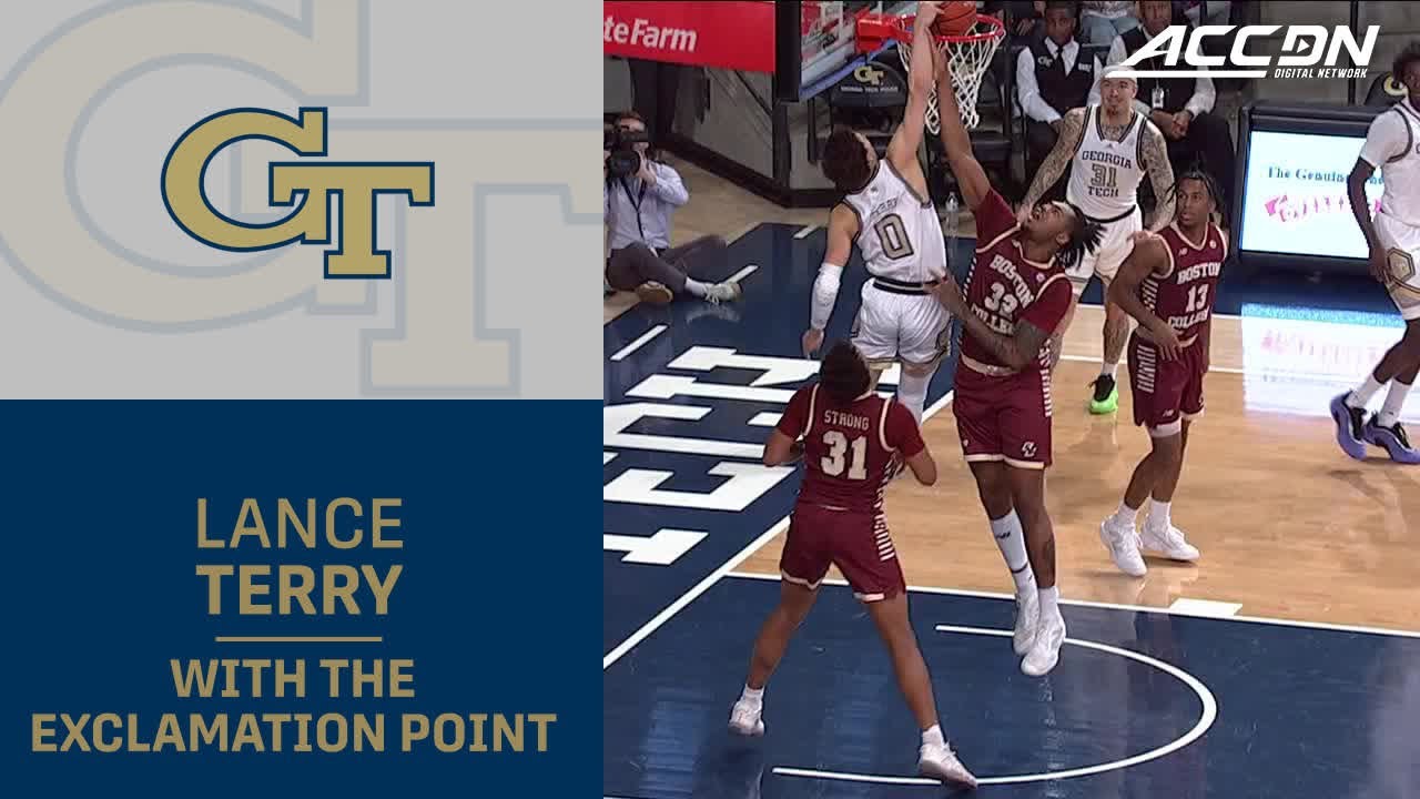 GT's Lance Terry Puts The Exclamation Point On Boston College - YouTube