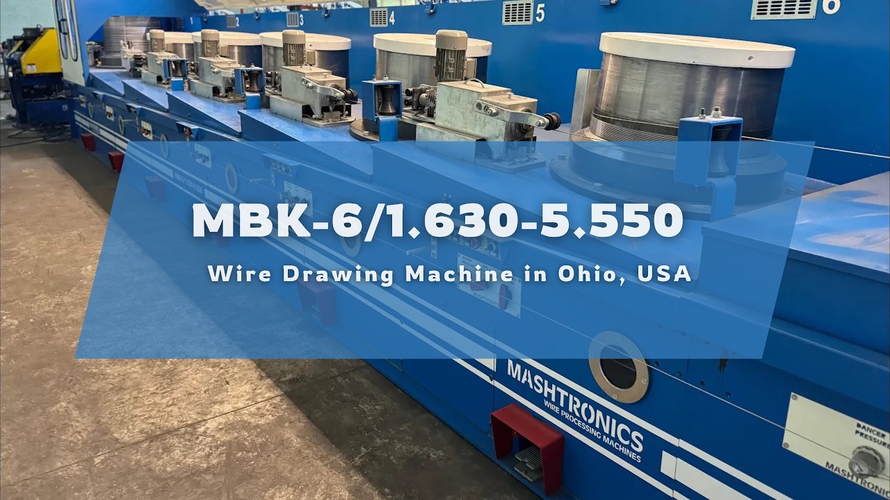First machine startup of the wire drawing machine MBK-6/1.630-5.550 in ...