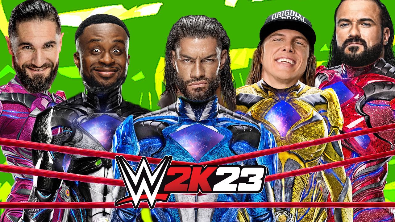 OMG the WWE Superstars are MORPHING into POWER RANGERS in 2K23 - YouTube