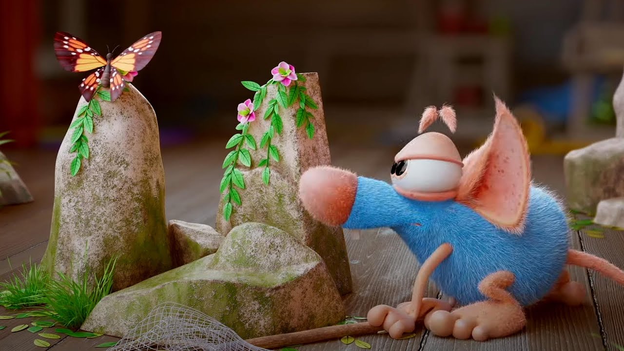 The Butterfly : Rattic Mini and Silent Rat Cartoon Videos for Kids ...