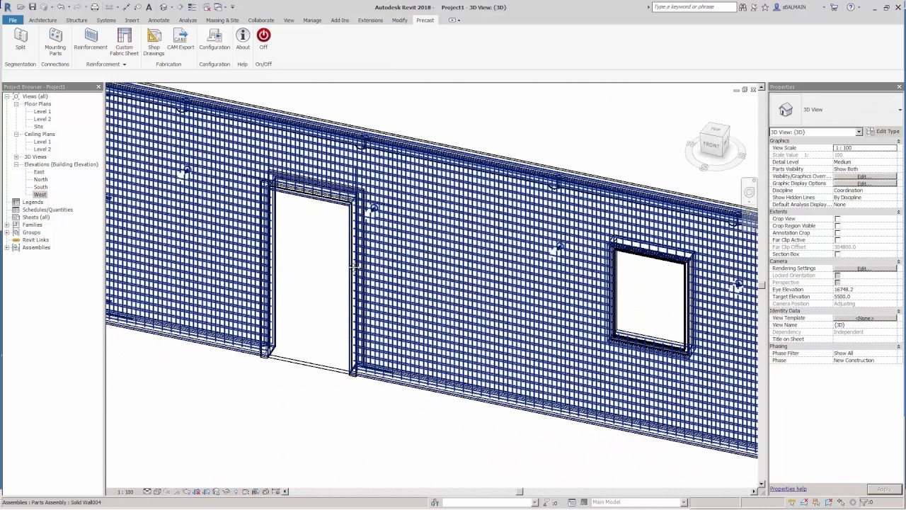 Structural precast extension for revit 2020