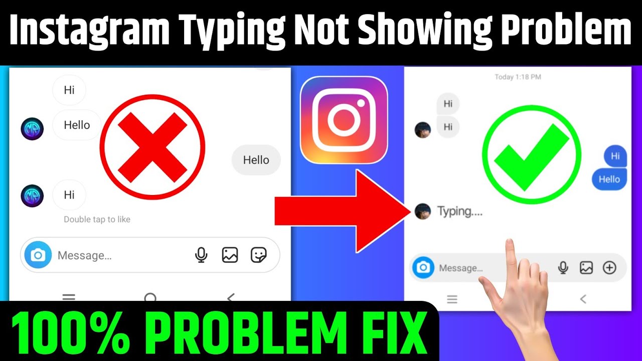 Instagram typing not showing problem | Typing option not showing in ...