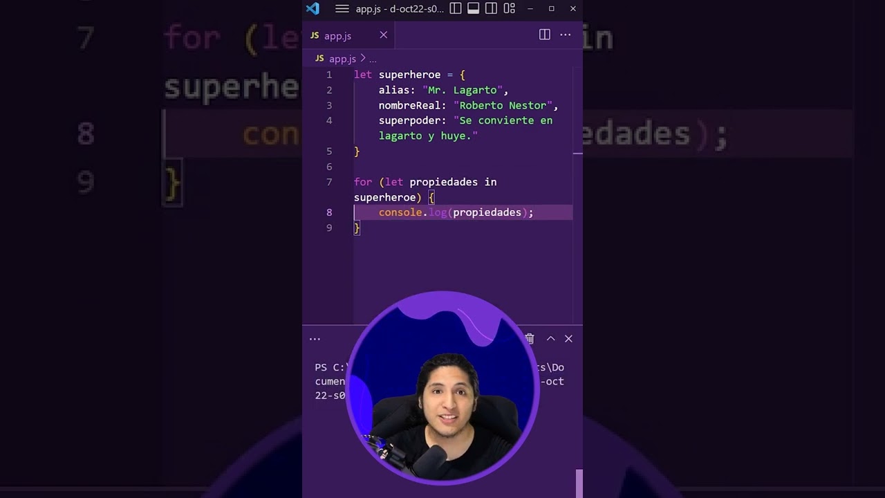 ¿Para qué se usan los for in? Sintaxis + Caso de Uso - YouTube