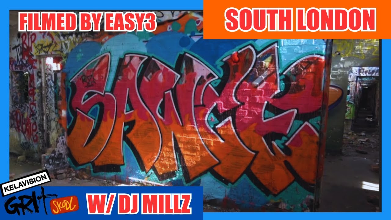SOUTH LONDON GRAFF WALK APR 2024 //KELAVISION GRIT SCHOOL with DJ MILLZ ...