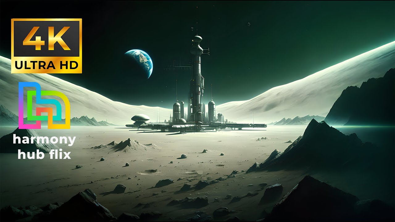 Lunar Dreams – Moon Base Ambience with Spacecraft, Meteors & Sci-Fi Soundscape | 4K, 3 Hours ...