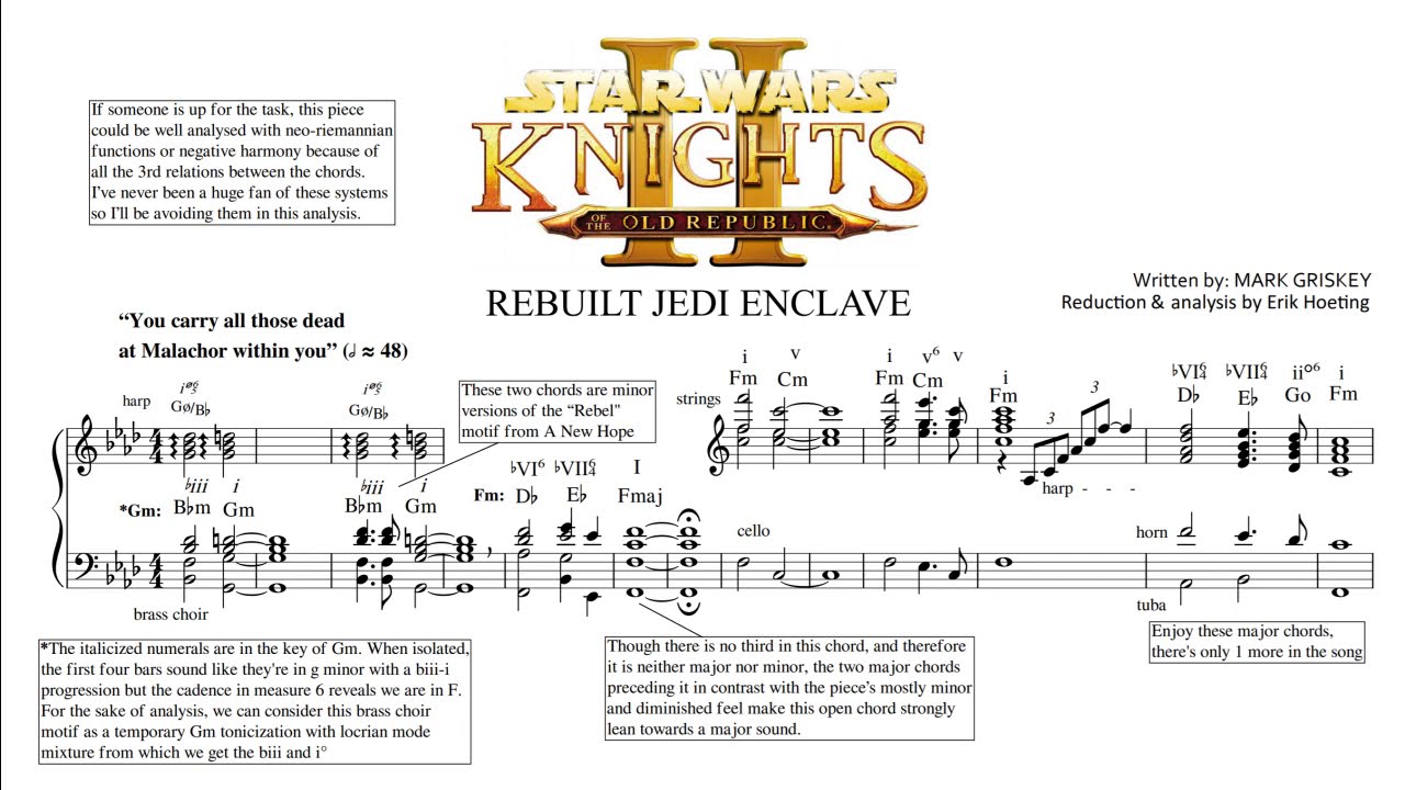 Kotor 2: "Rebuilt Jedi Enclave" - Mark Griskey (Score Transcription ...