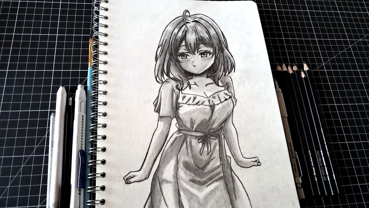 Drawing Maria Mikhailovna Kujou (Masha) | Step By Step | Roshidere ...