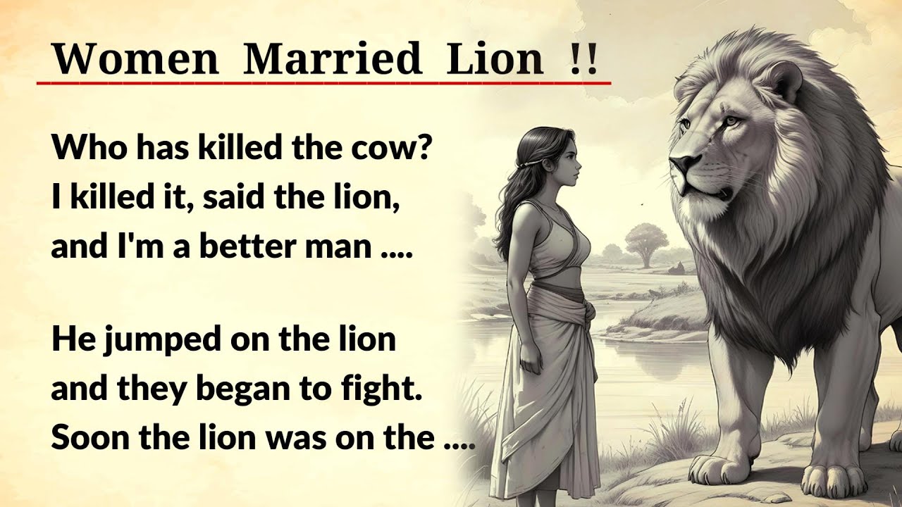 The Lion's Bride | Learn English with Story Level 1 | - english story ...