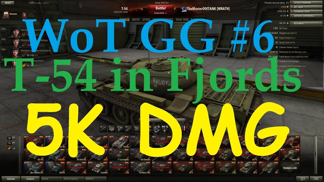 WoT GG #6 T-54 in Fjords - YouTube
