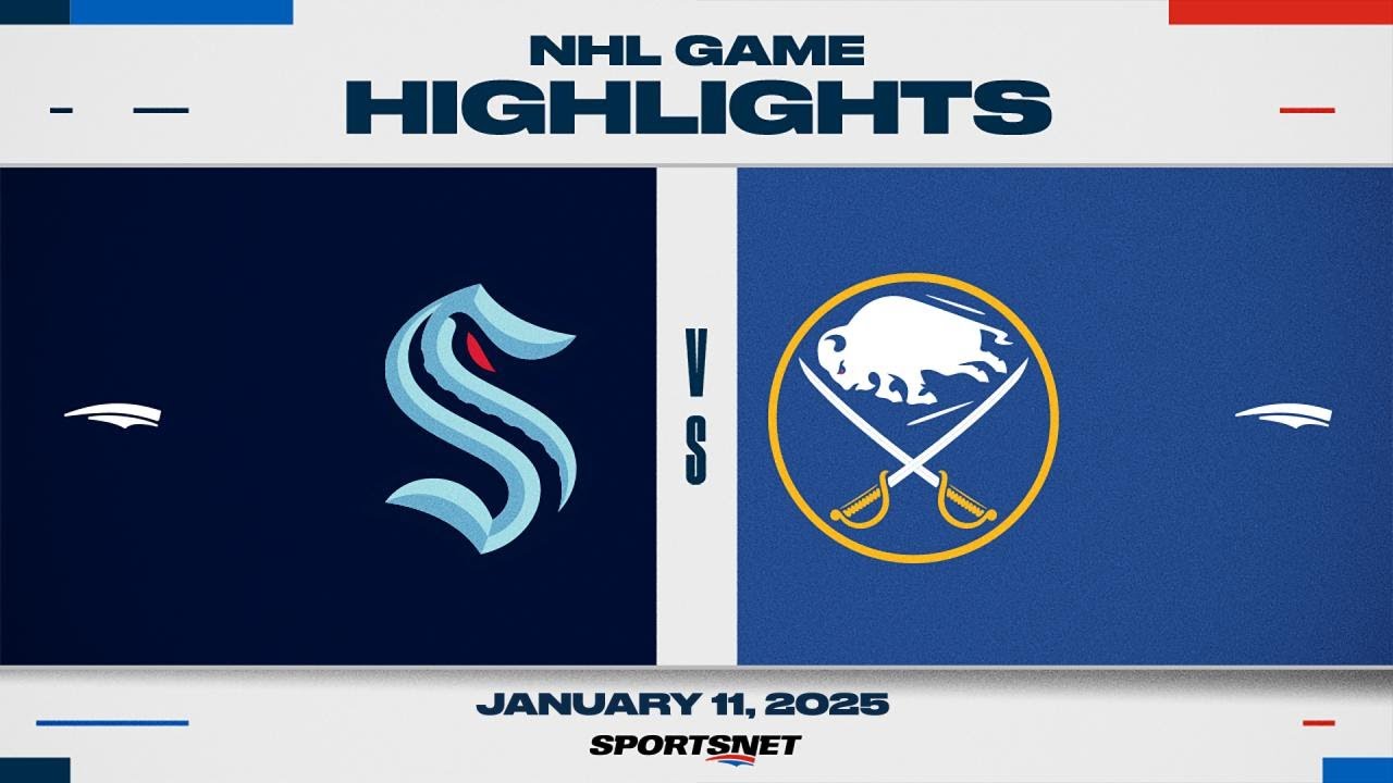NHL Highlights | Kraken vs. Sabres - January 11, 2025 - YouTube
