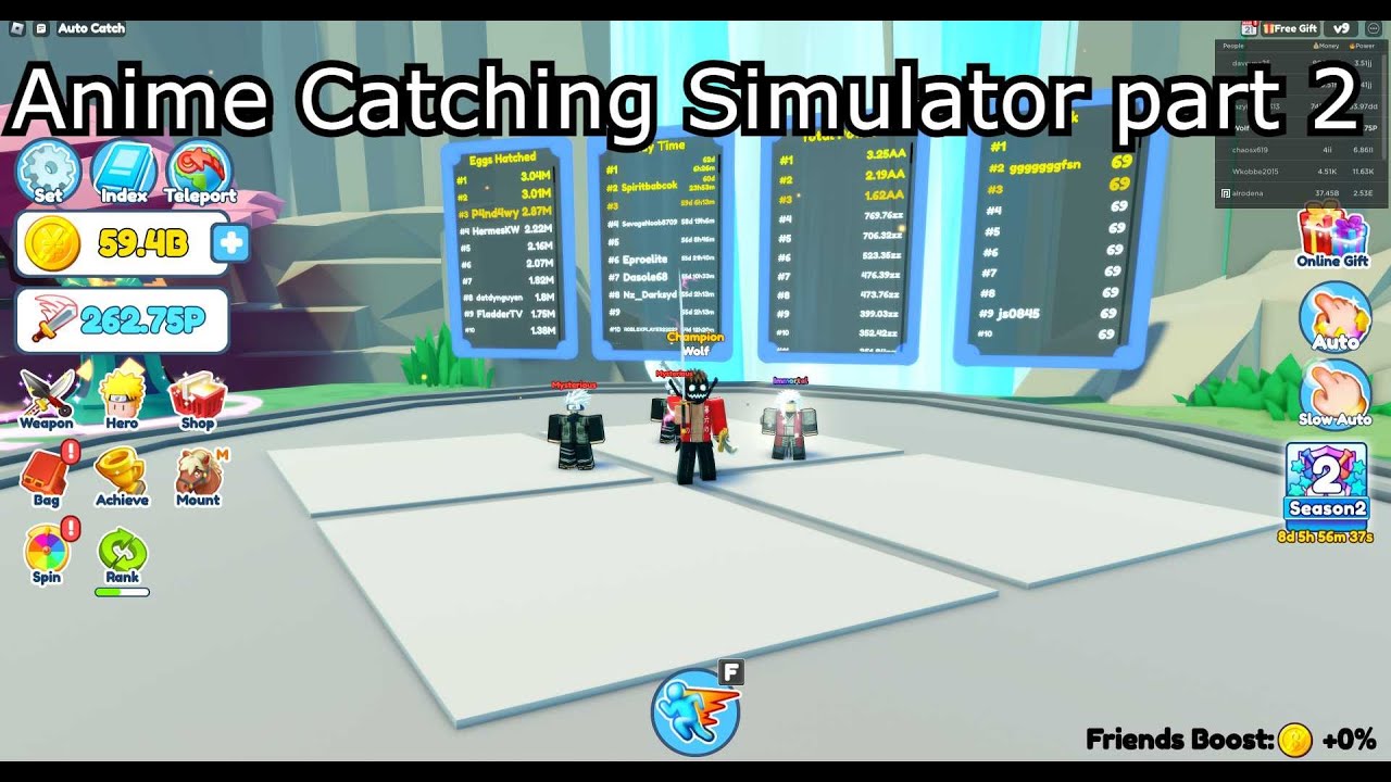 Anime Catching Simulator part 2 - YouTube