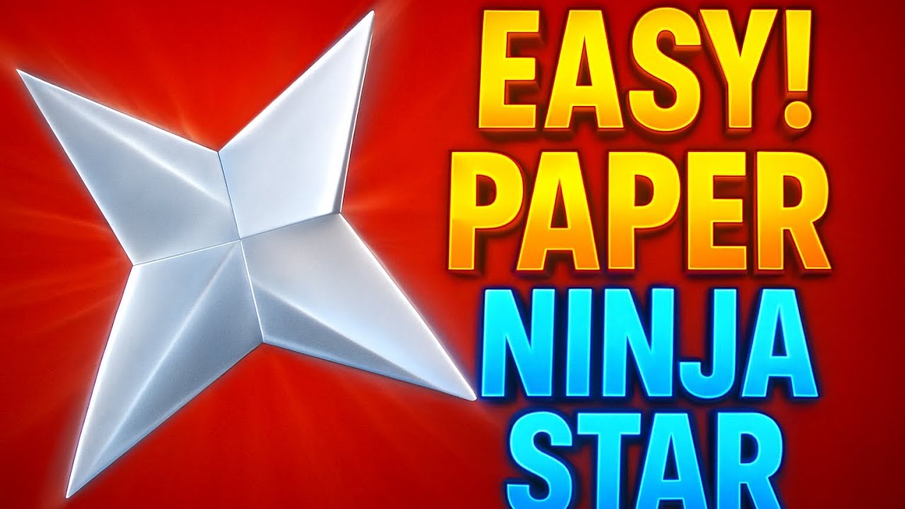 "How to Make a Paper Ninja Star | Easy Origami Tutorial" - YouTube