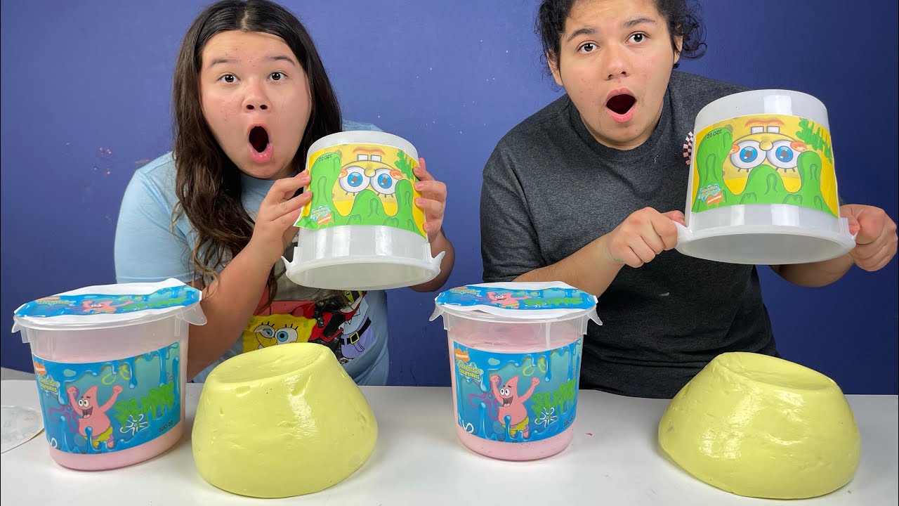 FIX THIS SUPER RARE SPONGEBOB VS PATRICK STORE BOUGHT SLIME CHALLENGE ...