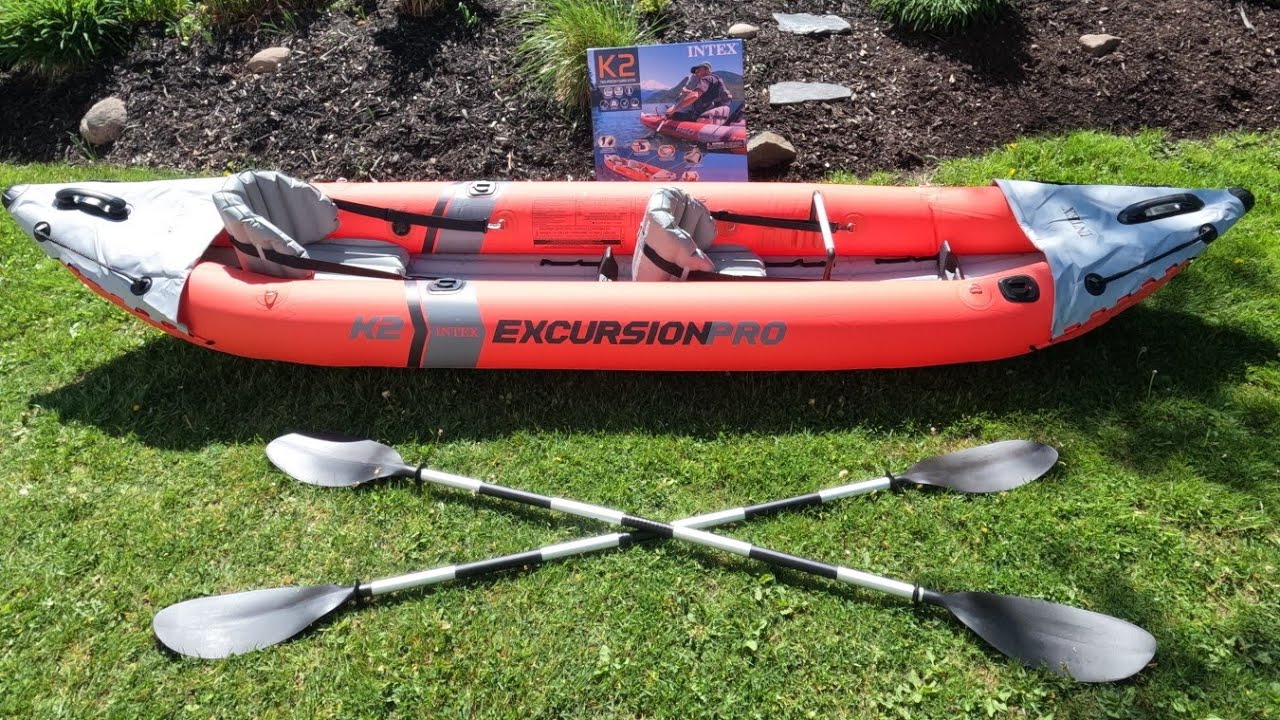 Intex Excursion Pro Inflatable Kayak, Professional Series K2 Unboxing ...
