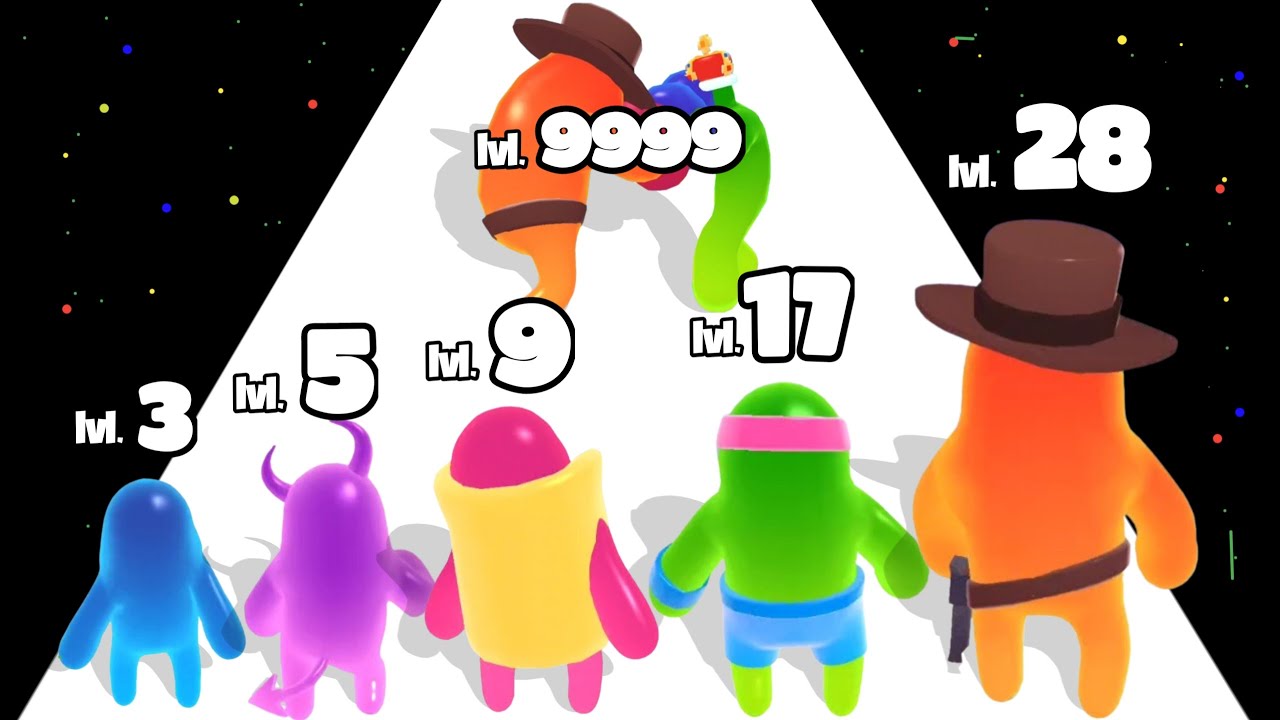 Jelly Blob Merge Run 3D - New Satisfying Tiktok Gameplay - YouTube