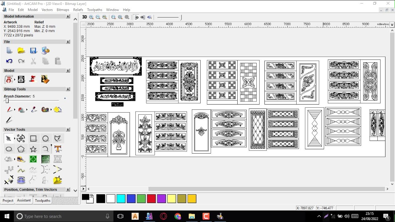 wood carving machine free design in Dxf file ll wardrope part-2 ll ...